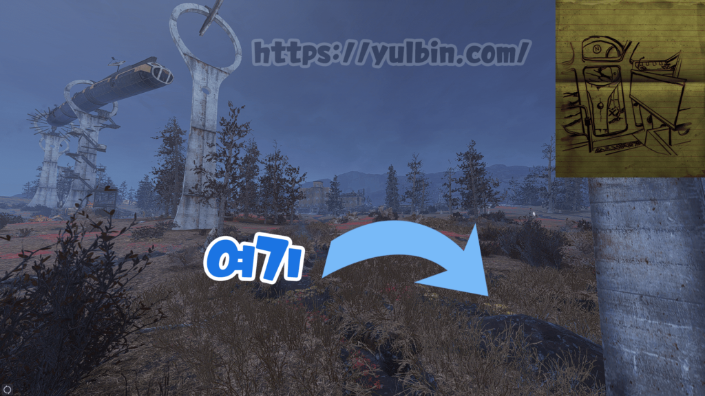 폴아웃76 보물지도 위치 크랜베리 지역 fallout 76 Treasure Map - 율빈 블로그