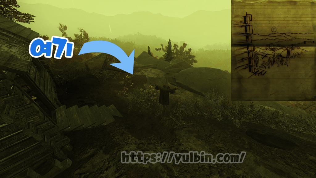 폴아웃76 보물지도 위치 진창 지역 fallout 76 Treasure Map - 율빈 블로그